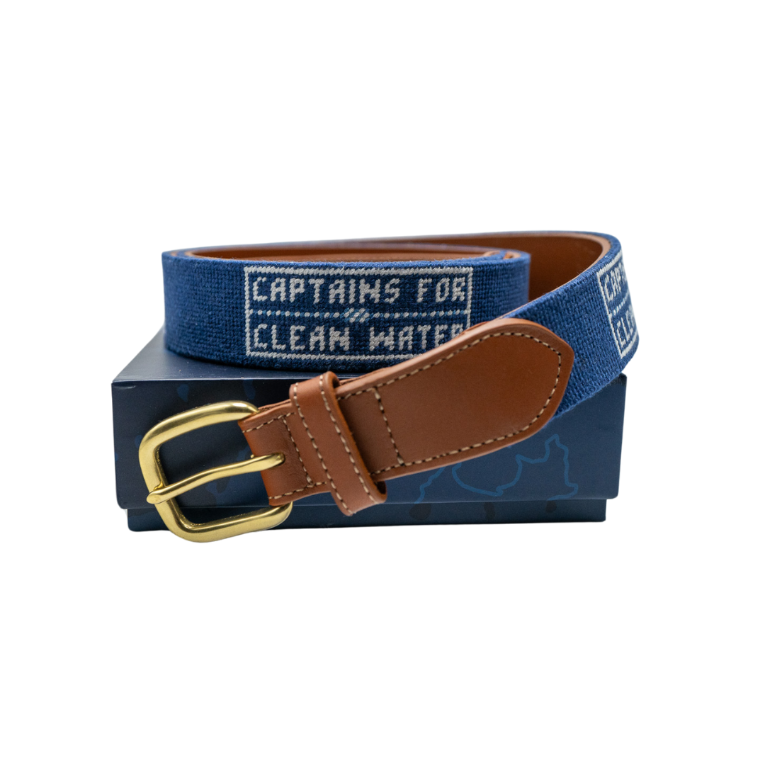 Needlepoint CFCW Belt – Captains For Clean Water