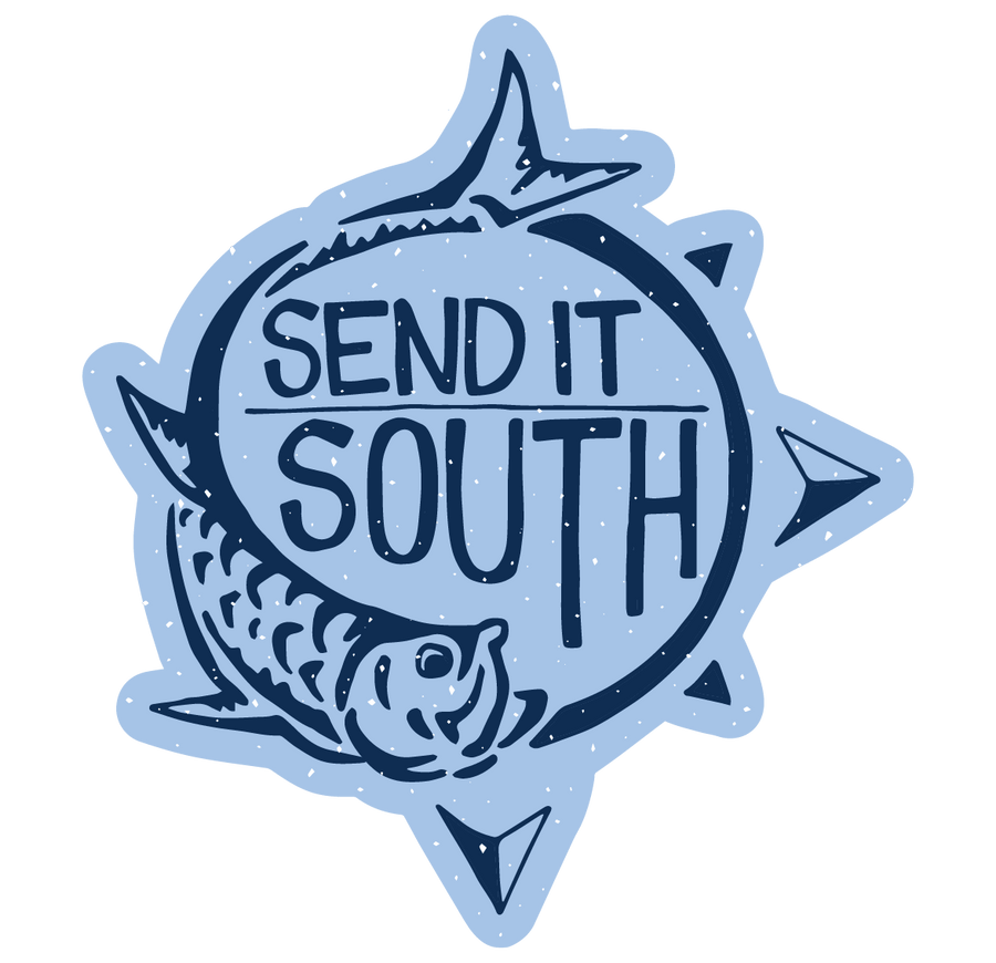 Send it South Sticker – Captains For Clean Water